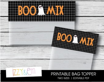 Halloween bag topper | Etsy