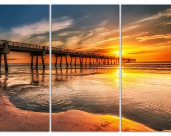 Beach triptych | Etsy