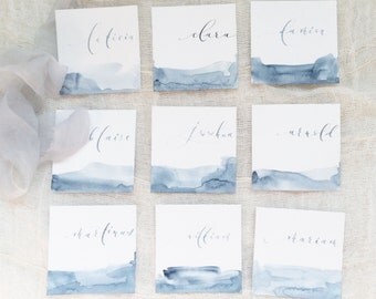 Blue place cards | Etsy