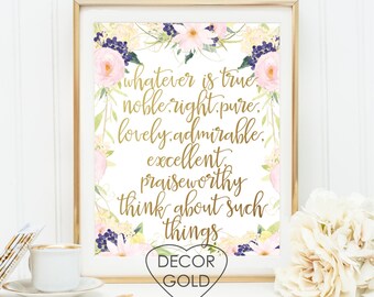 Whatever is true | Etsy