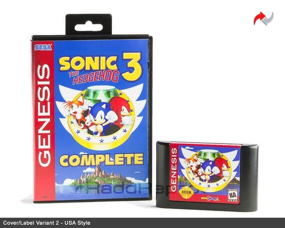 Sonic The Hedgehog 3 Complete Reproduction Sega Genesis