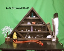 Pyramid Crystal Display Shelf Unit - "LEFT" (Made to Order)