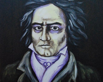 Items similar to Beethoven meets Flava Flave on Etsy
