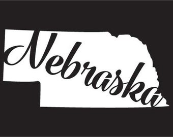 Nebraska decal | Etsy