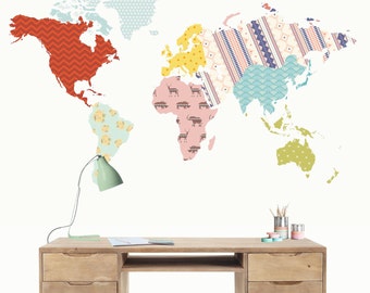 Unique map decorations related items | Etsy