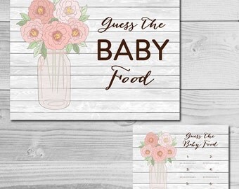 Guess baby food jar | Etsy