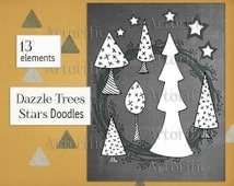 Popular items for christmas doodle on Etsy