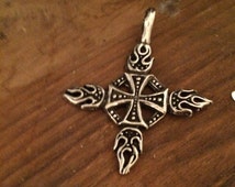 Unique flaming cross related items | Etsy
