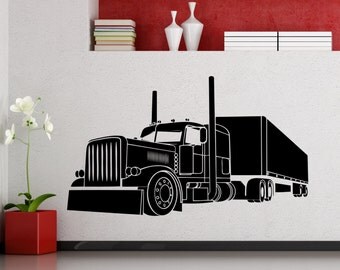 Semi truck decal | Etsy