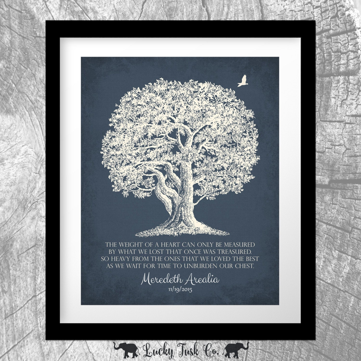 Personalized Memorial Oak Tree In Loving Memory Poem Sympathy