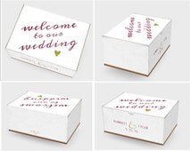 Popular items for wedding welcome box on Etsy