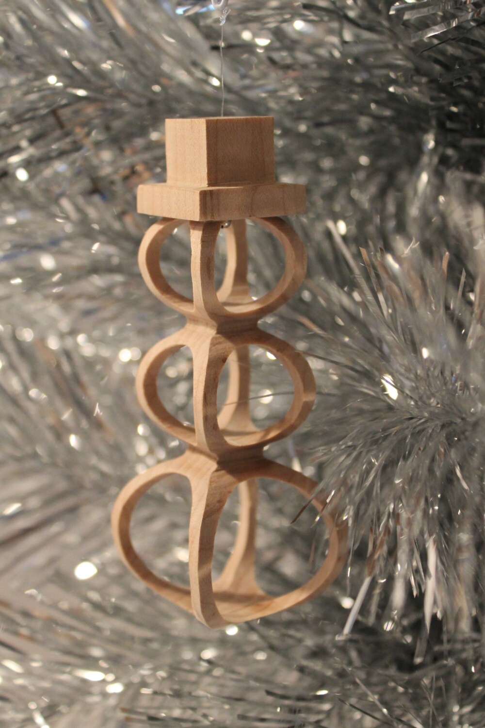 Scroll Saw Pattern Christmas Ornament Snowman