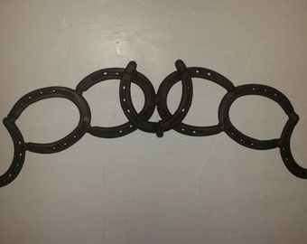 Horseshoe hat rack | Etsy