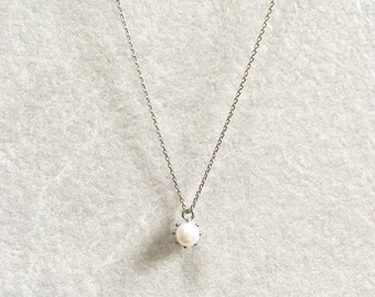 Single pearl necklace | Etsy