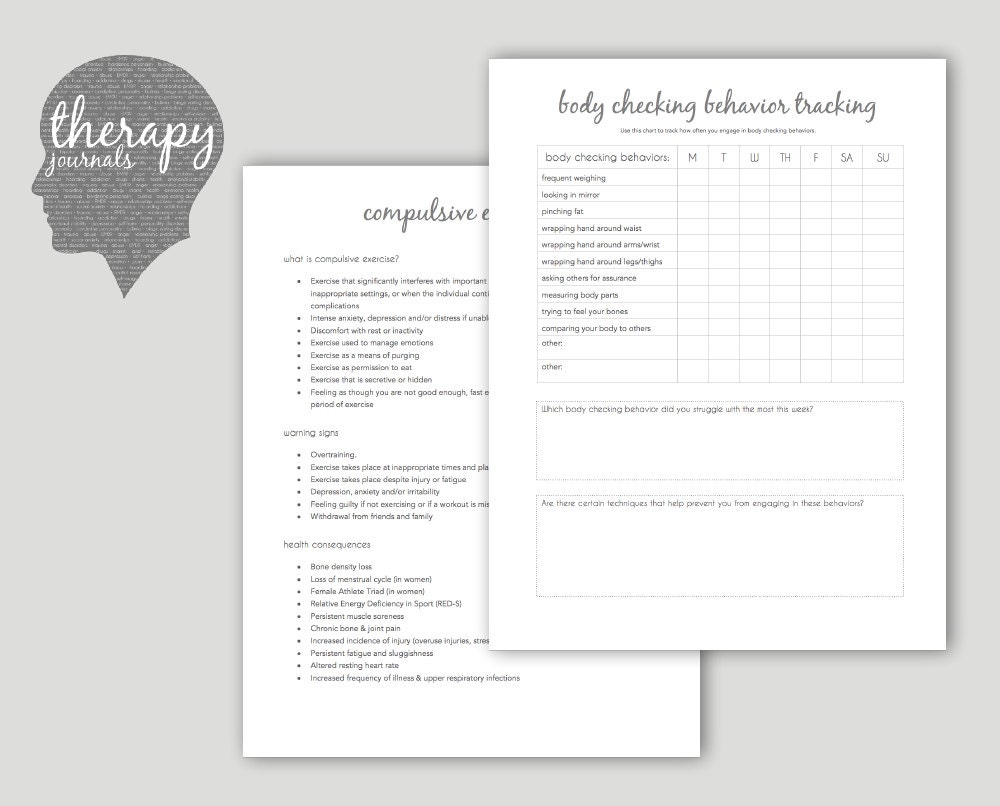 Binge Eating Disorder Therapy Journal: Mental Health Eating