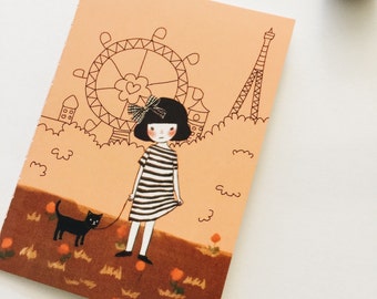 Little Red Journal Diary Notebook Planner White by twinklejujushop