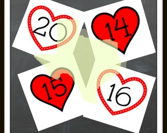 January Daily Numbers Calendar Winter Classroom Calendar