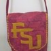 Quilted FSU Messenger Bag
