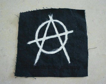 Chaos Patch Black Large for Back Patch or Bag anarchy