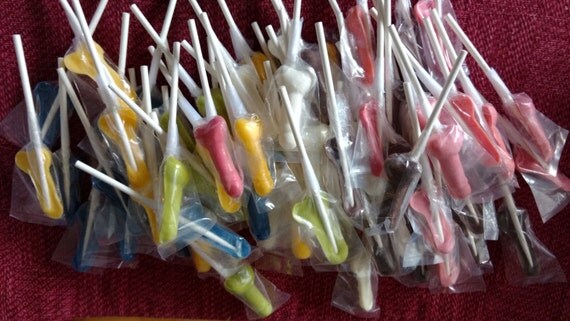 50 Adult Party Favors Bachelorette Penis Chocolate Suckers