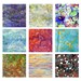 Origami paper with marbled patterns 15x15cm 42 sheets