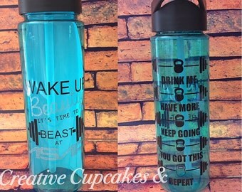 Motivational water bottle | Etsy