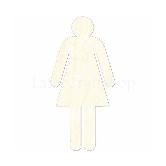 2 34 Woman Symbol Cutout Shape Silhouette Gift