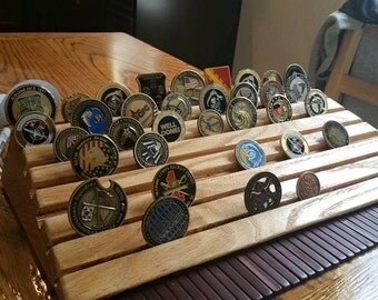 Challenge coin rack | Etsy