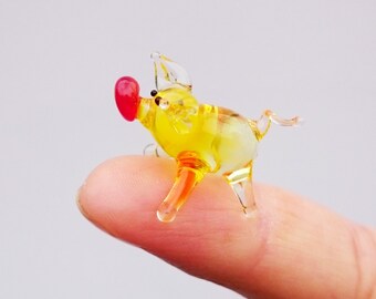 Handmade Glass Miniature. Collectible Figurine. by MiniGlassStudio
