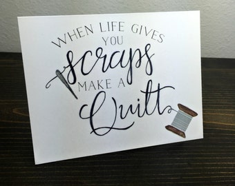 Quilters sayings | Etsy