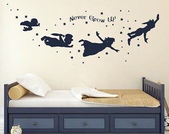 Peter pan wall decal | Etsy