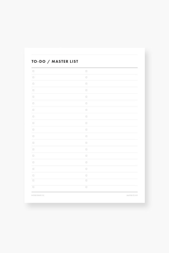 Minimalist Planner Bundle Printable PDF Instant Download