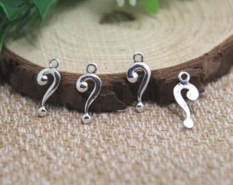 Items similar to Paper Bead Necklace- City Lights with question mark ...