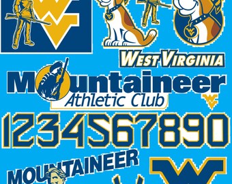 Unique wv mountaineers svg related items | Etsy
