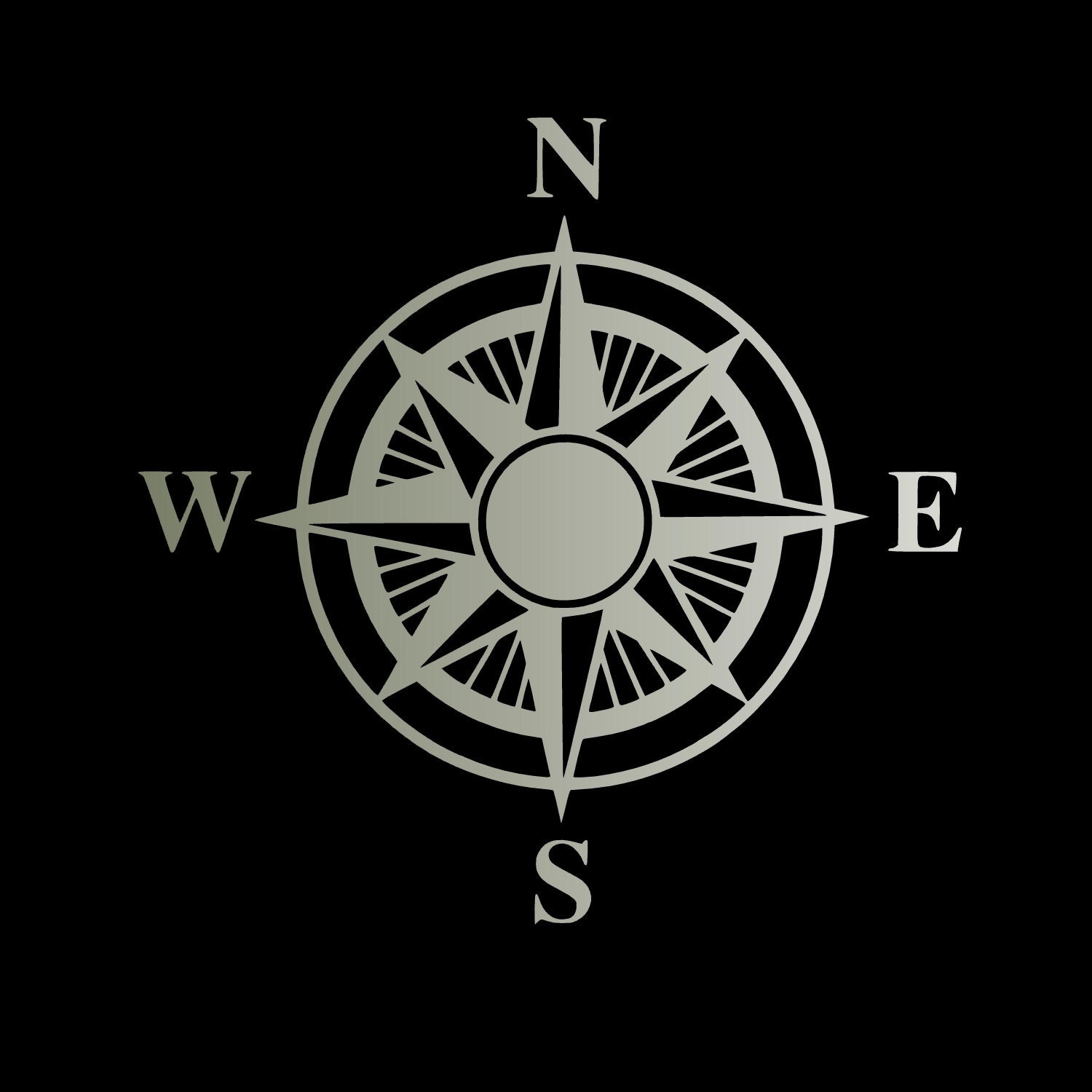 Compass decal compass sticker nautical decoration compass