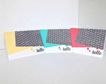 Unique modern card related items | Etsy