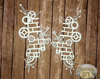 Laser Cut Chipboard Steampunk 2
