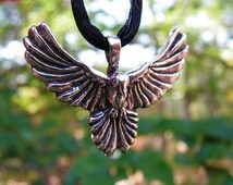 Unique hawk pendant related items | Etsy