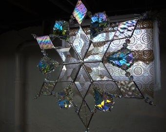 Beveled snowflake | Etsy