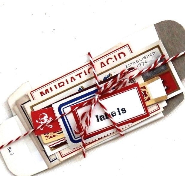 Vintage Original Pharmacy Prescription Box and Labels by lisacook