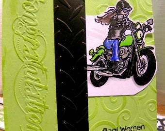 Biker birthday card | Etsy