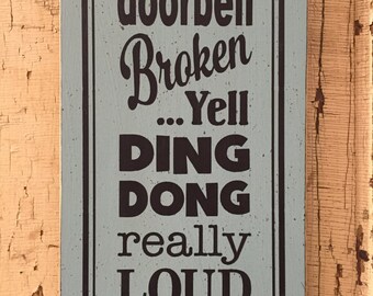 Funny entrance sign | Etsy