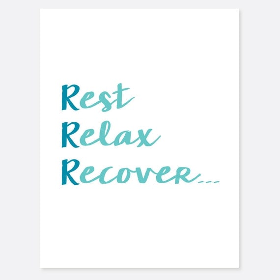 RestRelaxRecoverRejoice Warrior/Cancer Card RestRelaxRecoverRejoice Warrior/Cancer Card