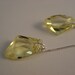 Light Yellow Swarovski Crystals on Sterling Ear