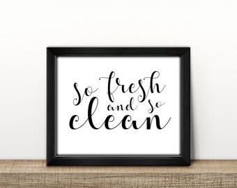 Bathroom word art | Etsy