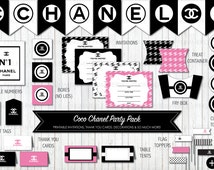 Popular items for chanel party on Etsy