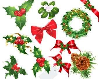 Holiday clipart | Etsy