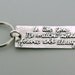 Custom Handwritten Key Chain Handwriting Keepsake Sterling