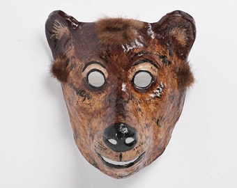 Brown bear mask | Etsy