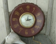 Unique kitchen wall clock related items | Etsy